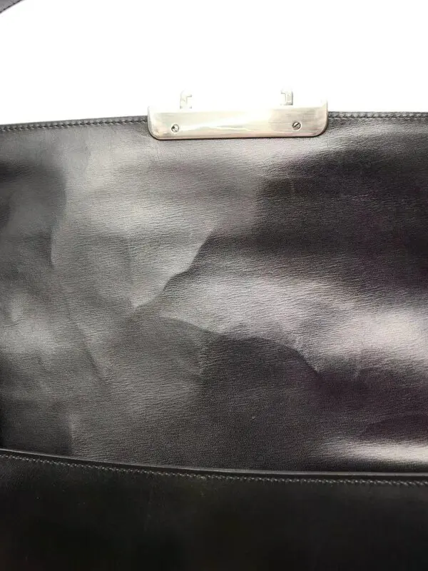 Prada 2000s Leather Shoulder Bag - Black