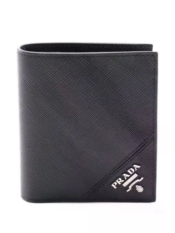 Prada Saffiano Logo-plaque Wallet