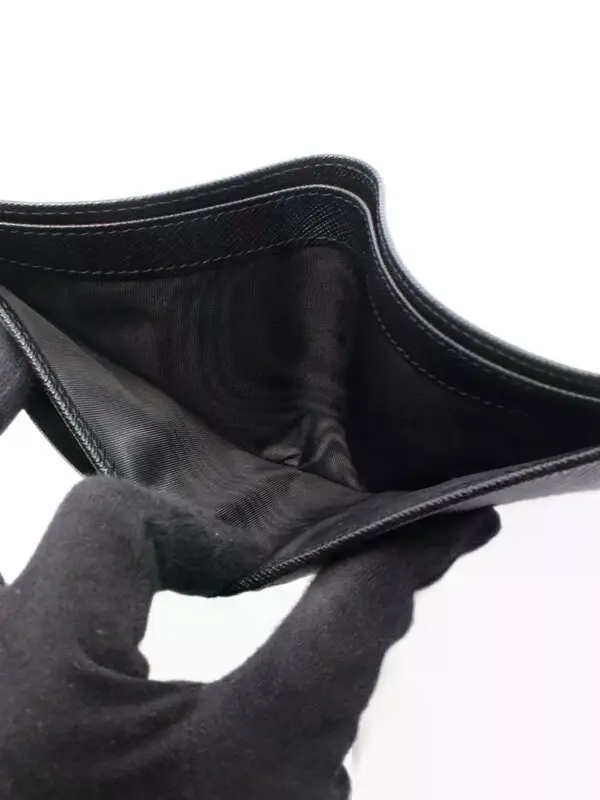 Prada Triangle-plaque Bi-fold Wallet