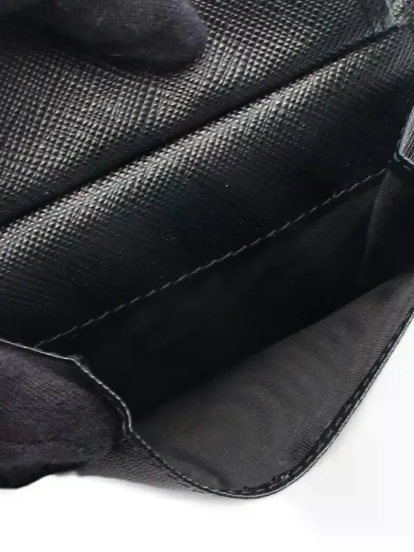 Prada Triangle-plaque Bi-fold Wallet
