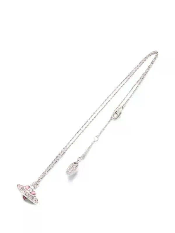 VIVIENNE WESTWOOD Orb Diamante Heart Necklace