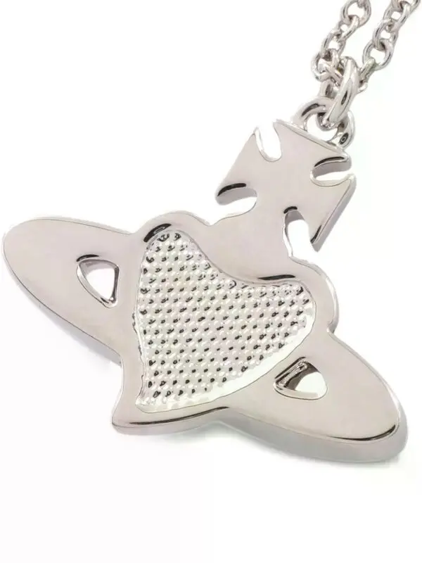 VIVIENNE WESTWOOD Orb Diamante Heart Necklace