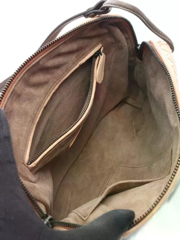 Bottega Veneta 2010s Intrecciato Abstract Shoulder Bag