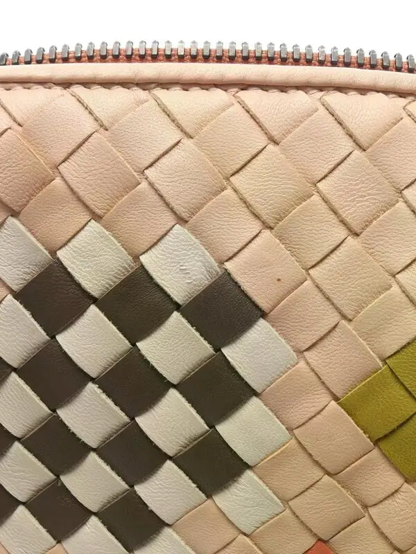 Bottega Veneta 2010s Intrecciato Abstract Shoulder Bag