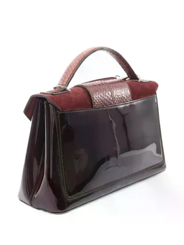 Cartier 2010s Patent Leather Shoulder Bag - Brown