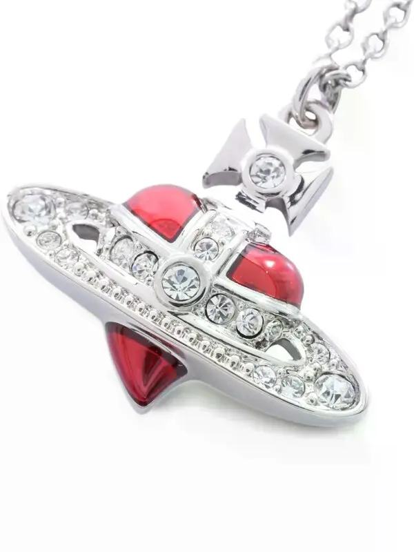 VIVIENNE WESTWOOD 2020s Diamante Heart Necklace