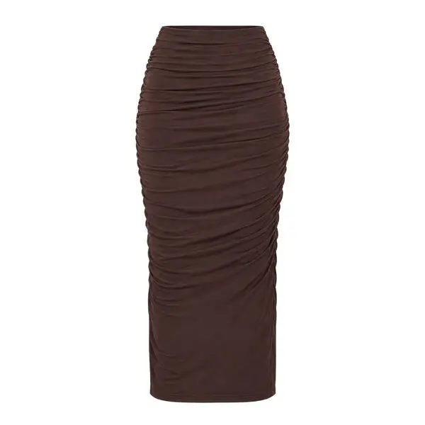 ALOMA STUDIO Adore Midi Skirt Chocolate
