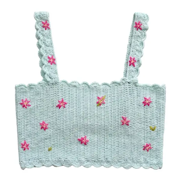 ANA CHIC Baby Flower Handmade Crochet Cami Top
