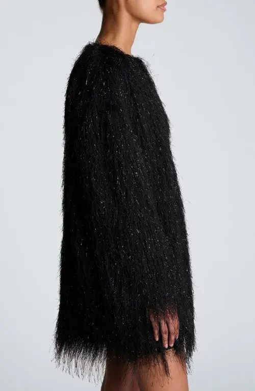KENNETH COLE COLLECTION Fringe Collarless Jacket