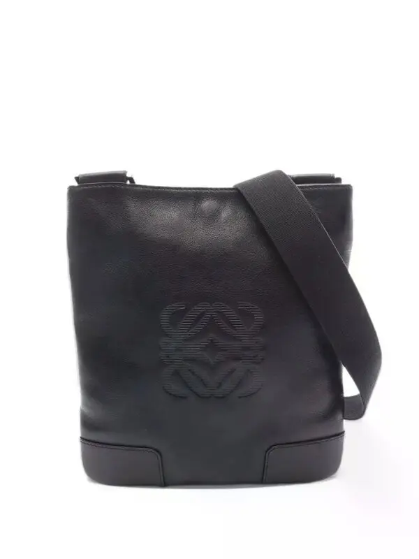Loewe 2010s Anagram Shoulder Bag - Black