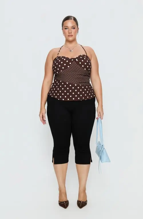 Princess Polly Baseline Rib Capri Pants
