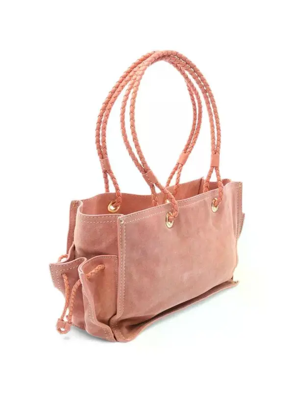 Loewe 2000s Logo-embroidered Tote Bag - Pink