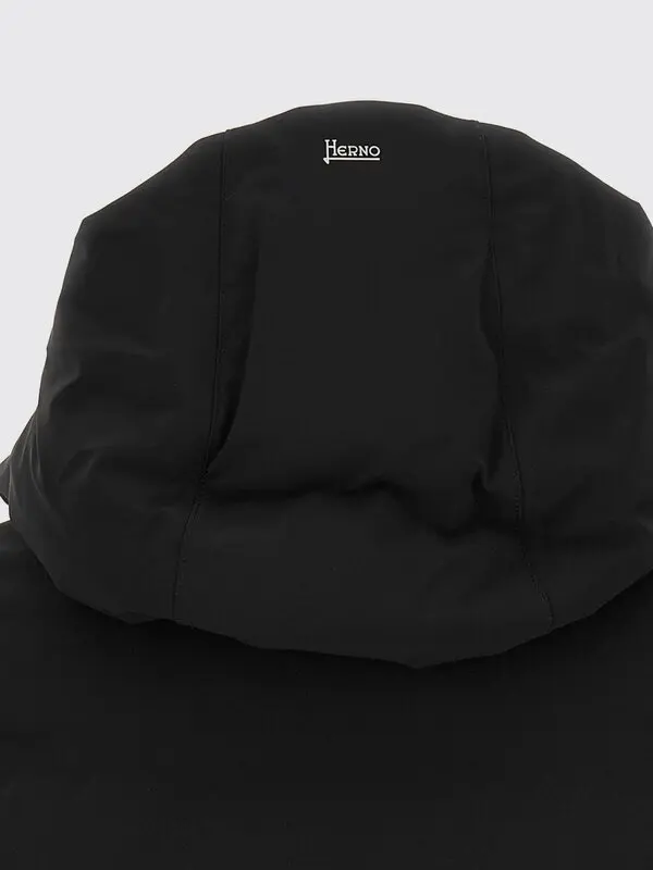 Herno Waterproof And Windproof Quilted Nylon Hooded Down Jacket