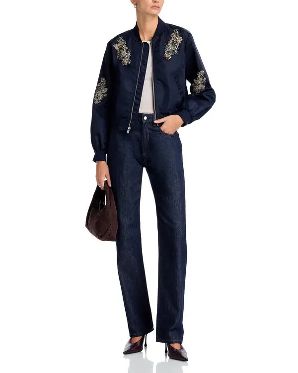 Cinq À Sept Crystal Garden Talulla Bomber Jacket