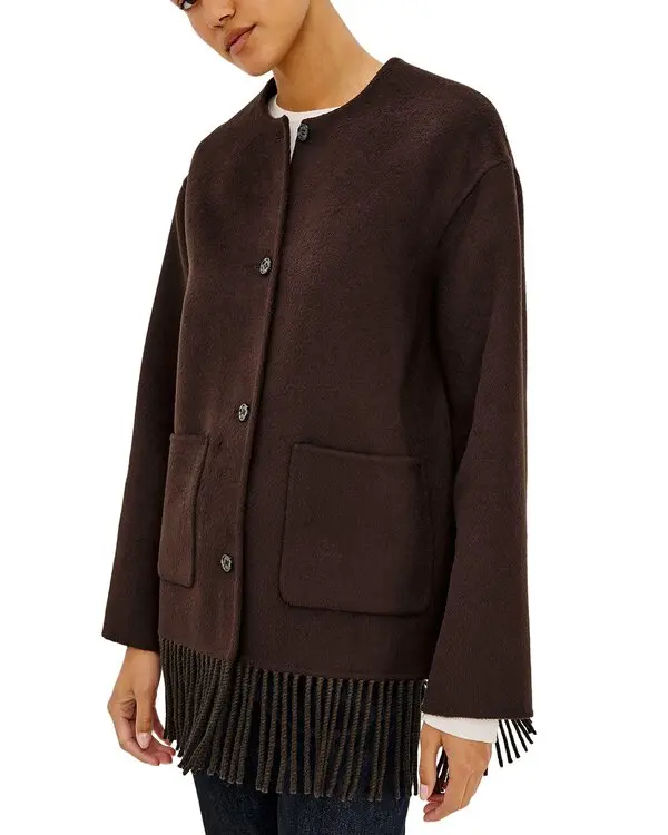 Rails Tomoko Fringe Hem Patch Pocket Jacket