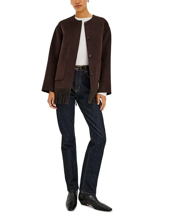 Rails Tomoko Fringe Hem Patch Pocket Jacket