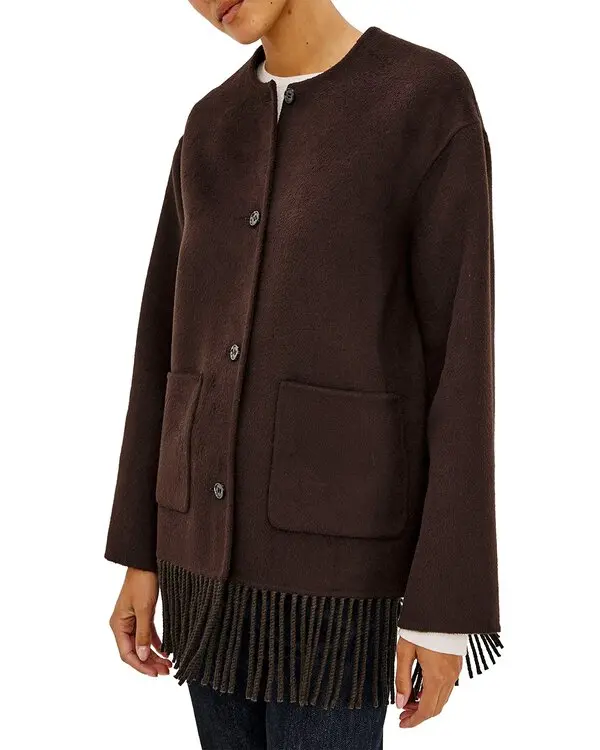Rails Tomoko Fringe Hem Patch Pocket Jacket