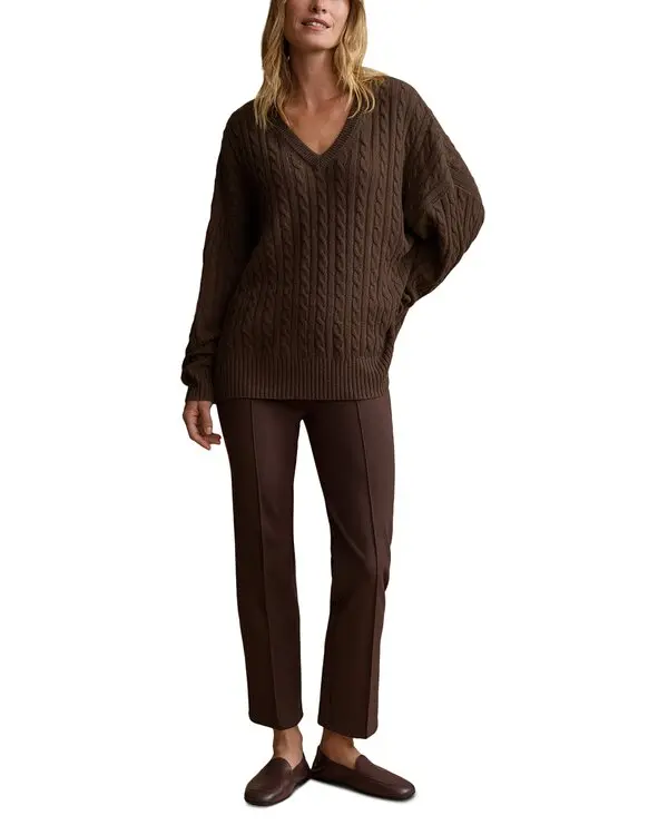 Jenni Kayne Nell Wool & Cashmere Cable Knit Sweater
