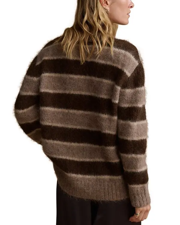Jenni Kayne Teddy Striped Suri Alpaca & Merino Wool Sweater