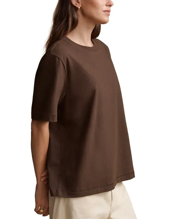 Jenni Kayne California Cotton Oversized Tee - Bronze