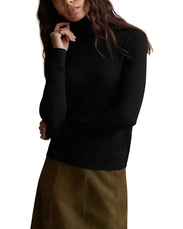 Jenni Kayne Linden Wool Turtleneck Sweater - Black