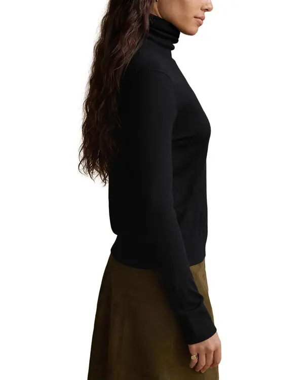 Jenni Kayne Linden Wool Turtleneck Sweater - Black
