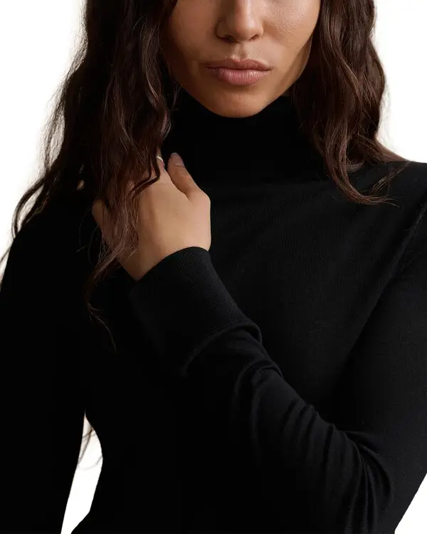 Jenni Kayne Linden Wool Turtleneck Sweater - Black