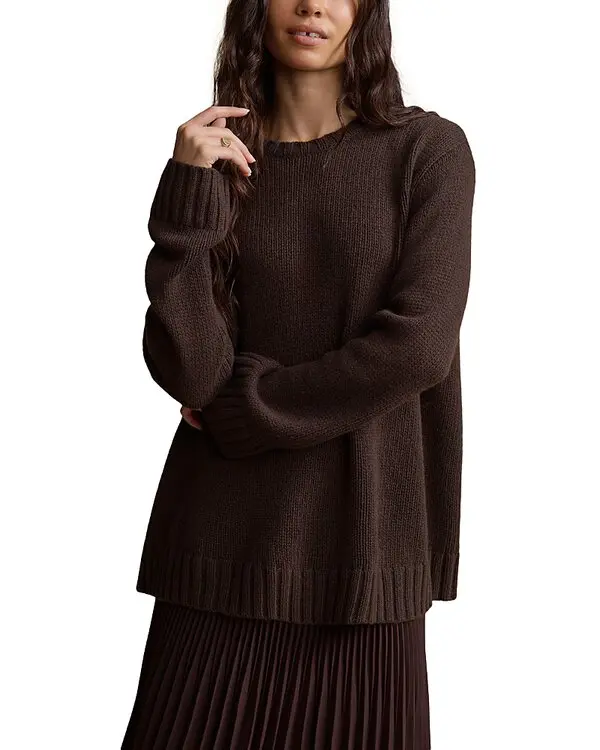 Jenni Kayne Amelia Cashmere Oversized Crewneck Sweater
