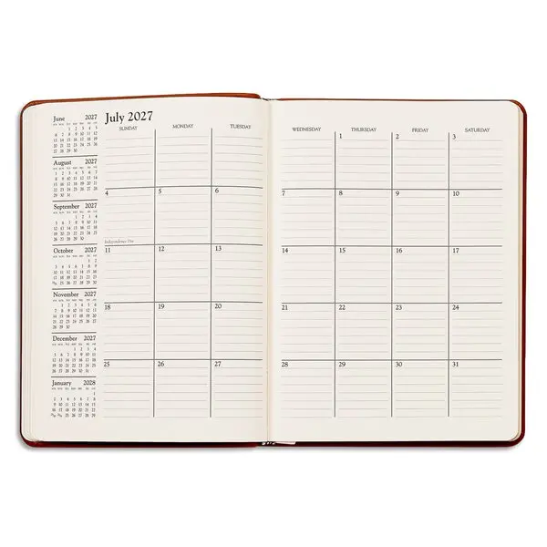 GRAPHIC IMAGE 2027 Leather Desk Diary