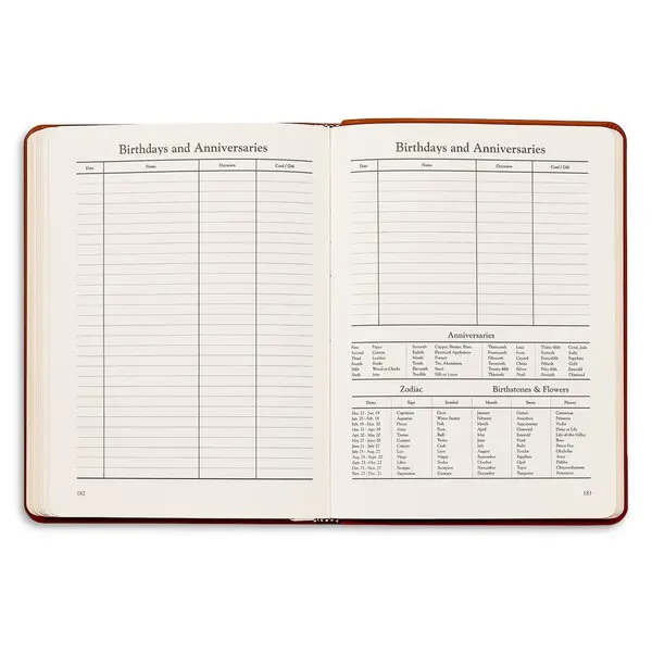 GRAPHIC IMAGE 2027 Croc Embossed Leather Desk Diary