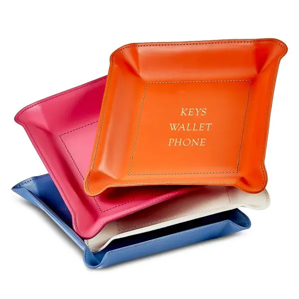 GRAPHIC IMAGE Large Leather Valet Tray
