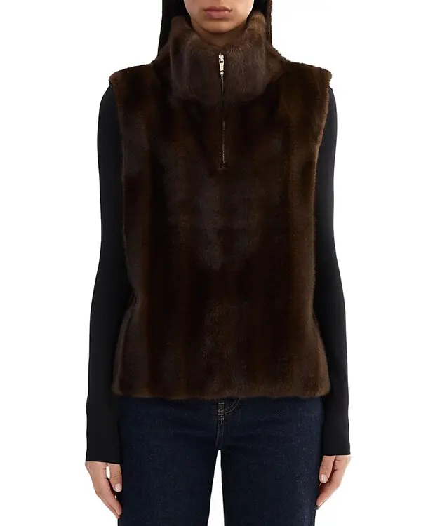 LAMARQUE Chaya Faux Fur Vest
