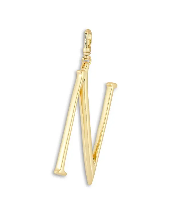 Lulu Frost Plaza Large Letter N Charm