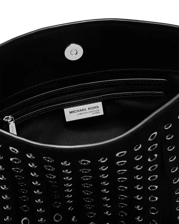 Michael Kors Nolita Leather Embellished Fringe Crossbody Bag