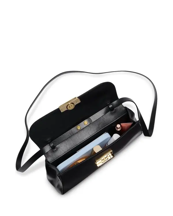 Victoria Beckham Dorian Trapeze Convertible Leather Shoulder Bag
