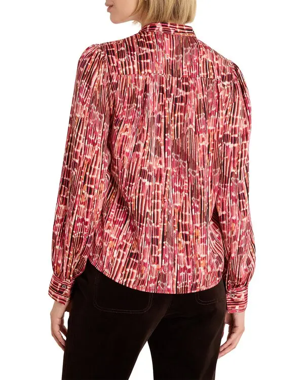 NIC+ZOE Origami Pleat Printed Shirt