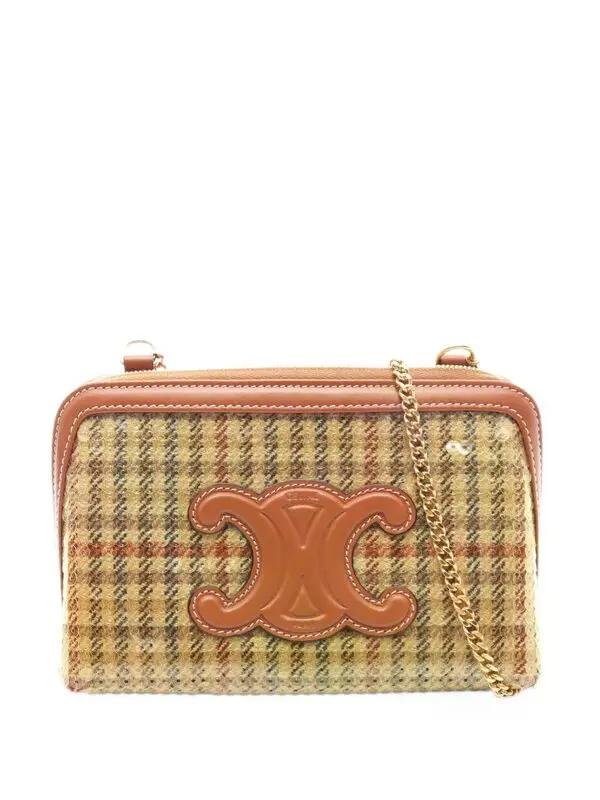 Celine 2010s Triomphe Sequin-embellished Mini Bag