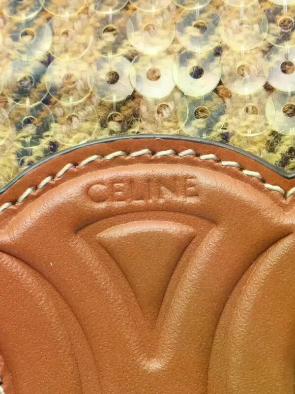 Celine 2010s Triomphe Sequin-embellished Mini Bag