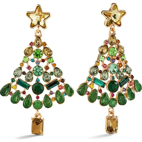 Baublebar Spruced Up Christmas Tree Drop Earrings