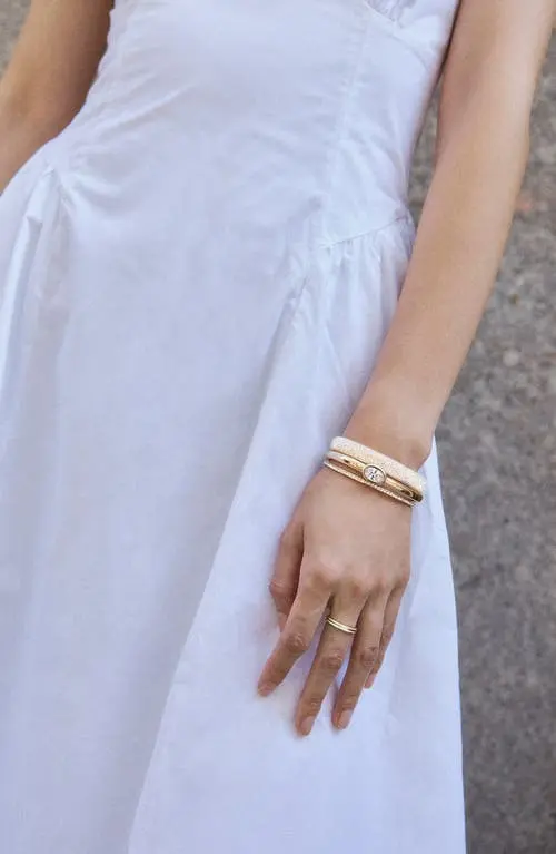 Baublebar Dove Crystal Hinge Bangle