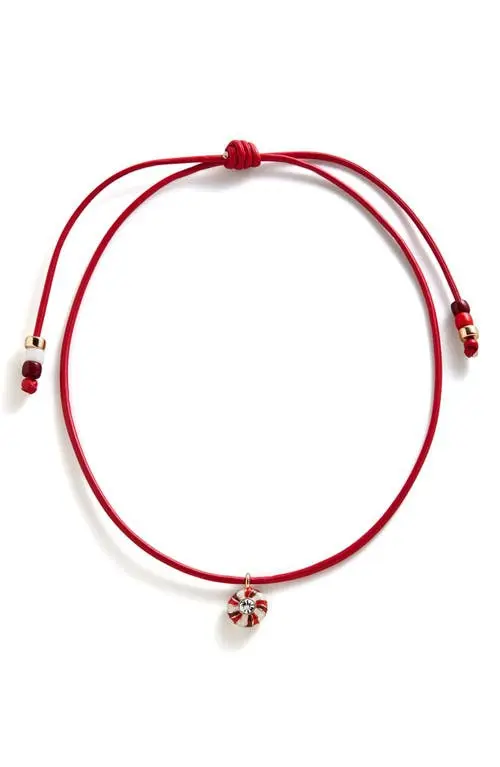 Baublebar Freshly Festive Peppermint Pendant Necklace
