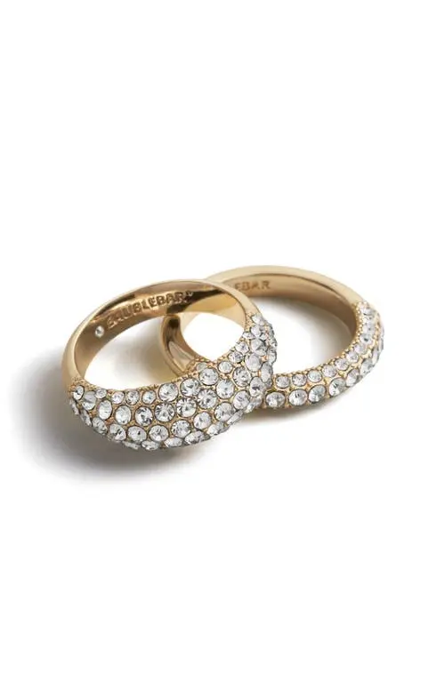 Baublebar Shannon Crystal Set Of 2 Rings
