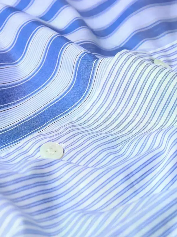 Comme Des Garçons Striped Panelled Shirt