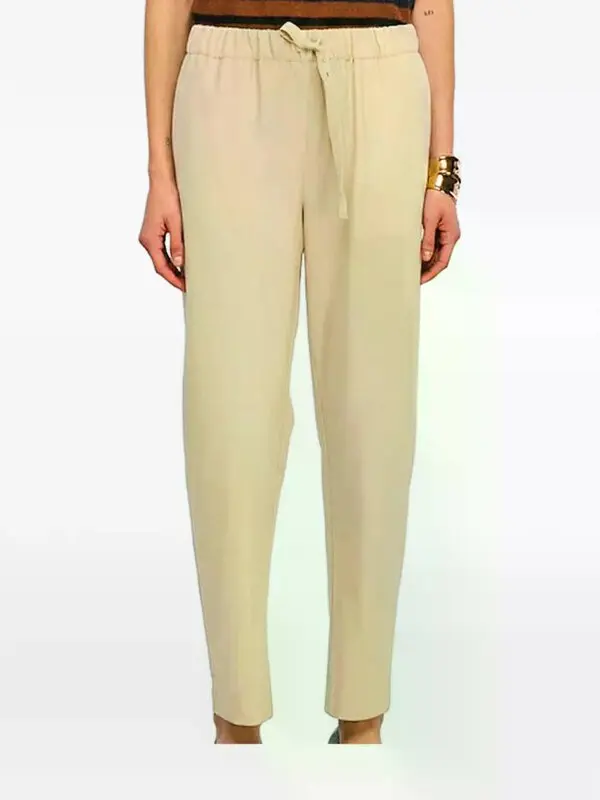 SEMICOUTURE Drawstring-waistband Tapered Trousers