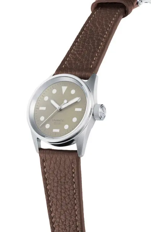 UNIMATIC Modello Cinque Automatic Leather Strap Watch
