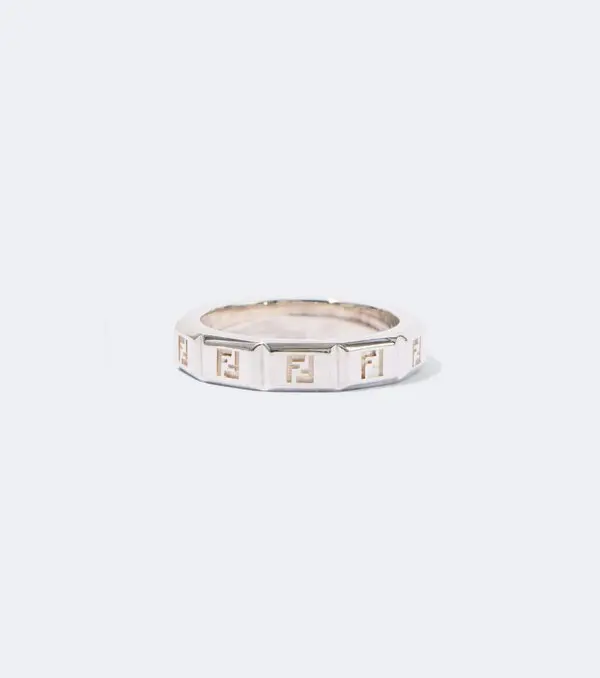 Fendi Ff Sterling Ring - Silver