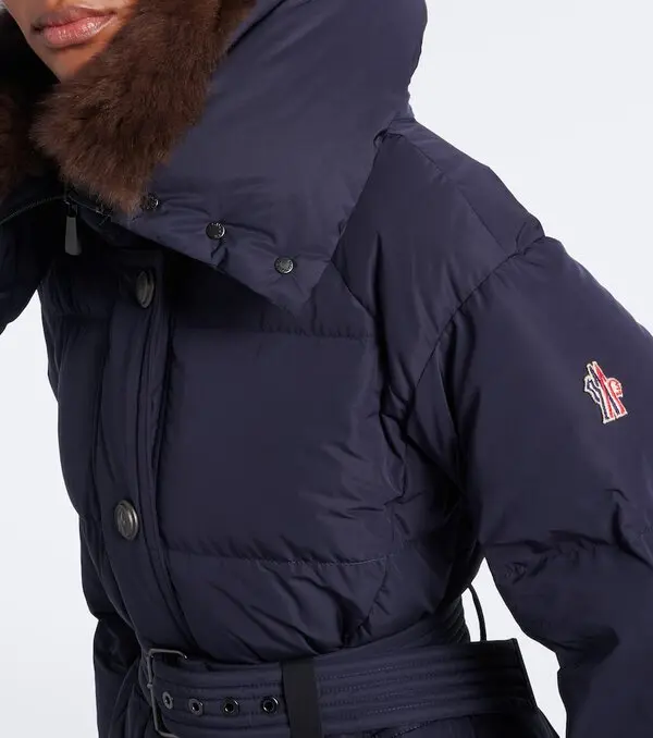 Moncler Gelisette Shearling-trimmed Down Coat