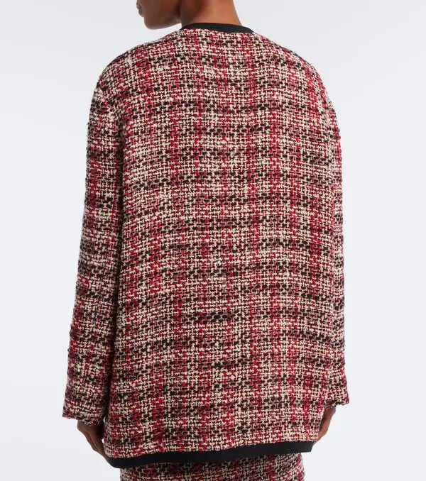 Versace Medusa Wool-blend Tweed Jacket