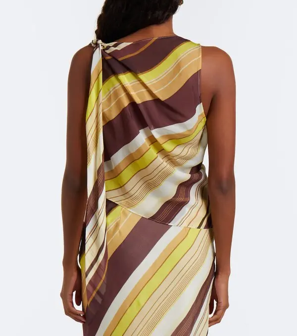 SIR. Vivia Tie-detail Striped Top