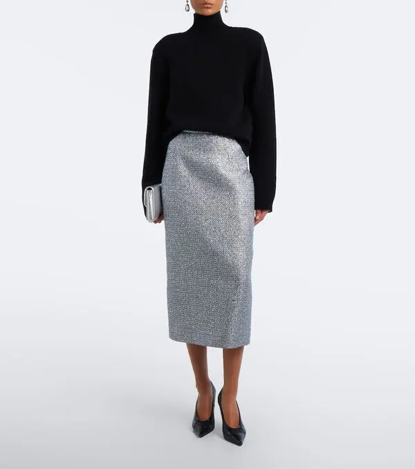 EMILIA WICKSTEAD Lorelei Tweed Pencil Skirt